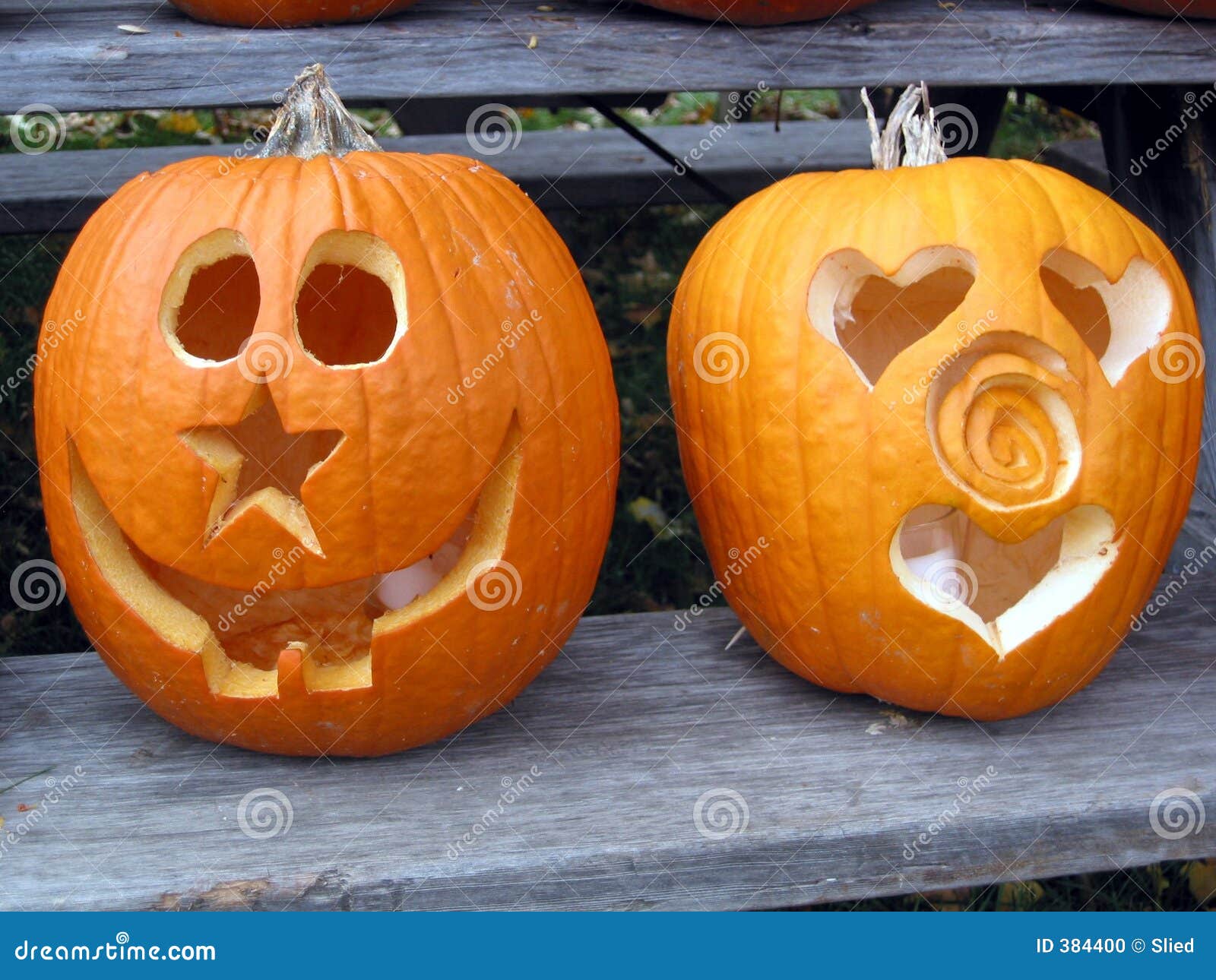 Caras de la calabaza foto de archivo. Imagen de amor, halloween - 384400
