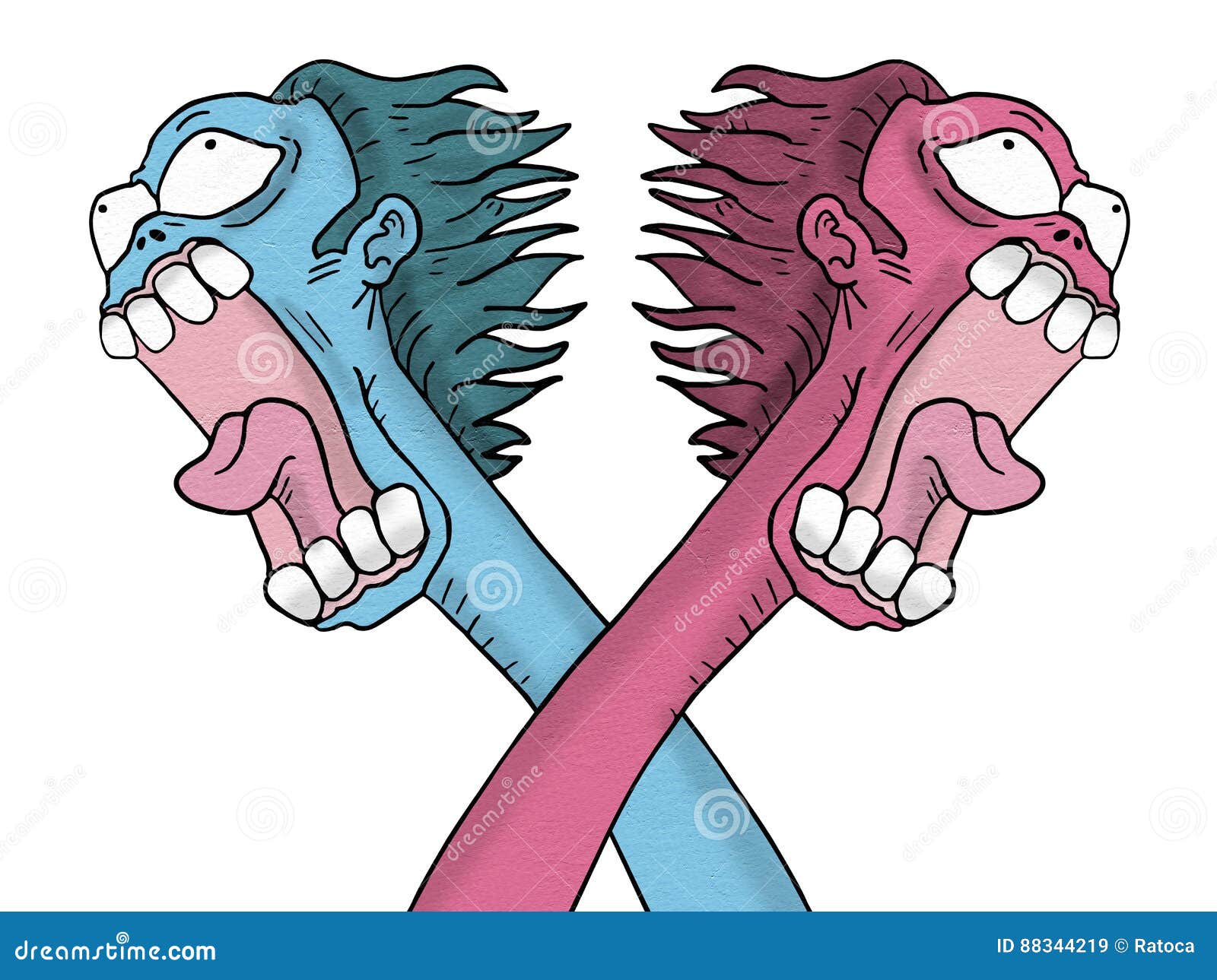 Caras locas stock de ilustración. Ilustración de lengüeta - 88344219