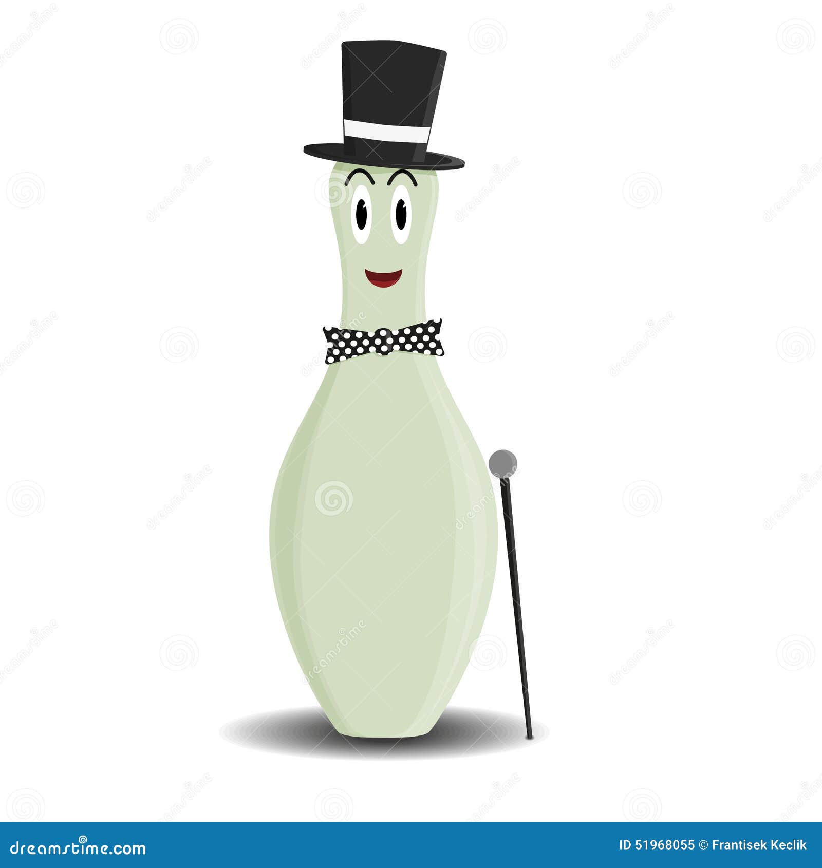 Carattere Maschio Del Birillo Illustrazione Vettoriale - Illustrazione ...