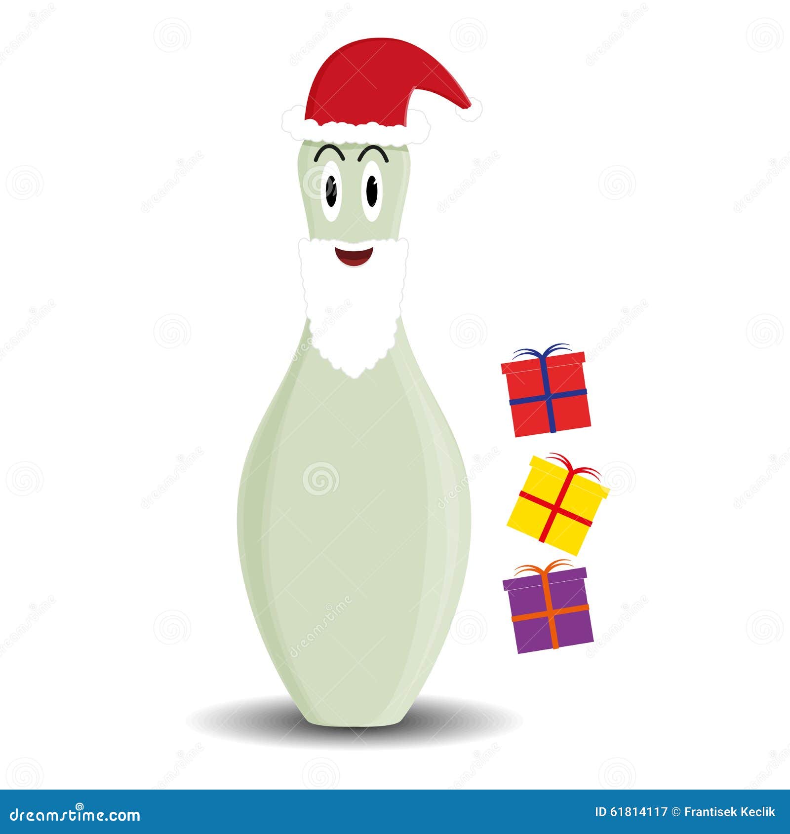 Carattere Maschio Di Santa Del Birillo Illustrazione Vettoriale ...