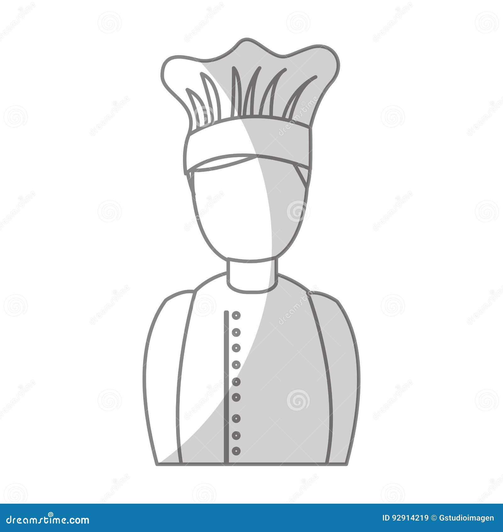 Carattere Professionale Dell'avatar Del Cuoco Unico Illustrazione ...