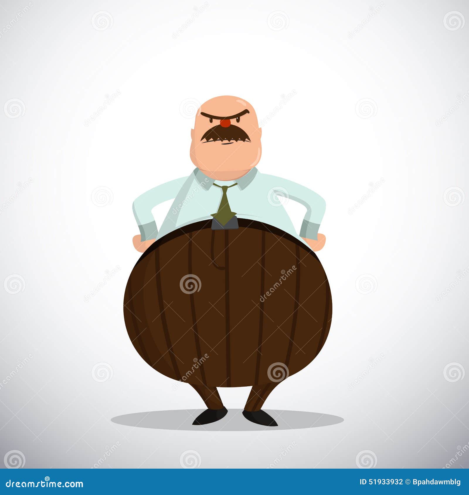 Carattere Scontroso Del Capo Illustrazione Vettoriale - Illustrazione ...