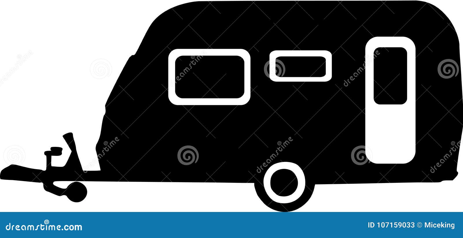 Caravan Icon Vector Isolated On White Background, Logo Concept O ...