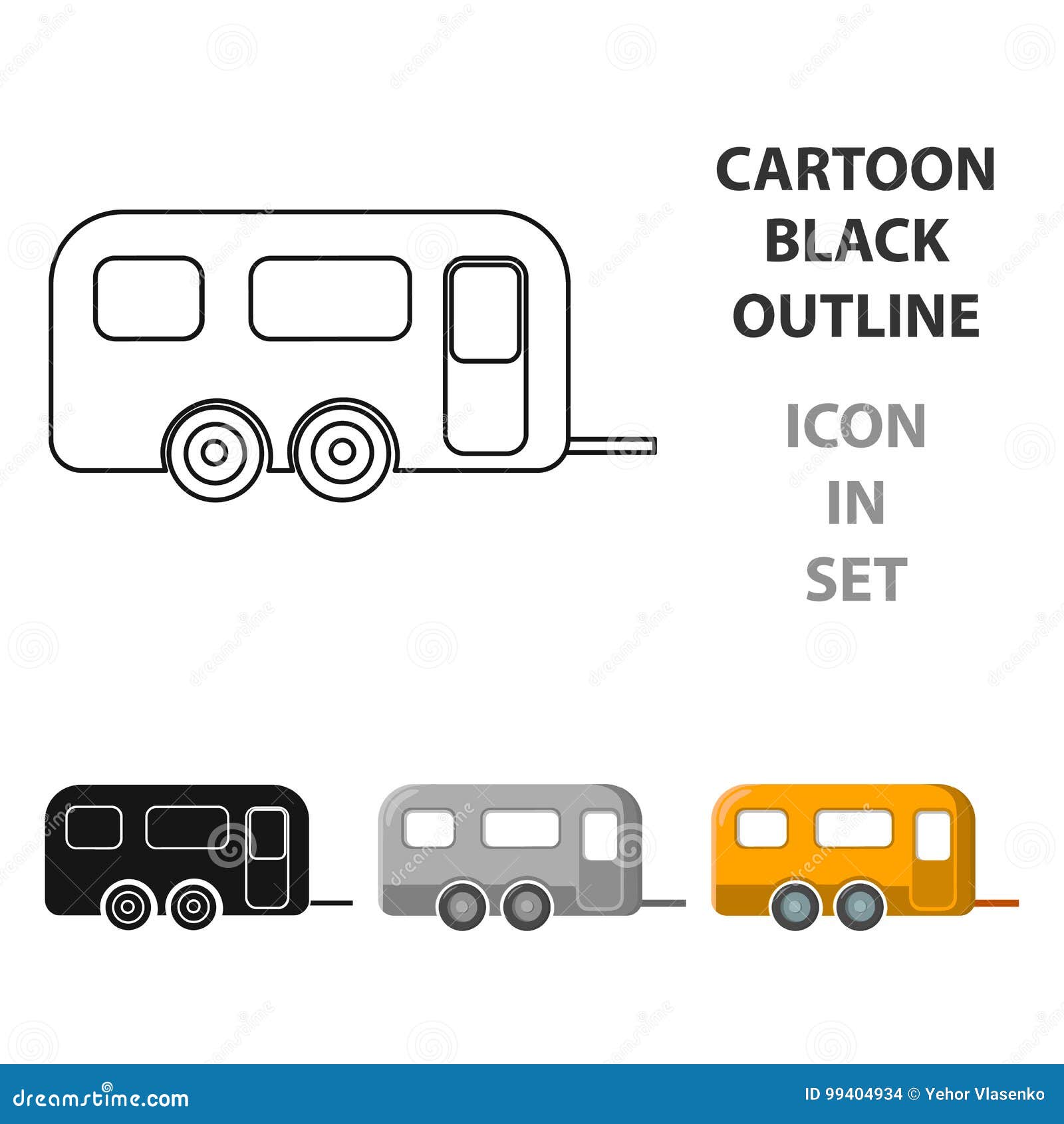 Caravan Icon of Vector Illustration for Web and Mobile Stock Vector ...