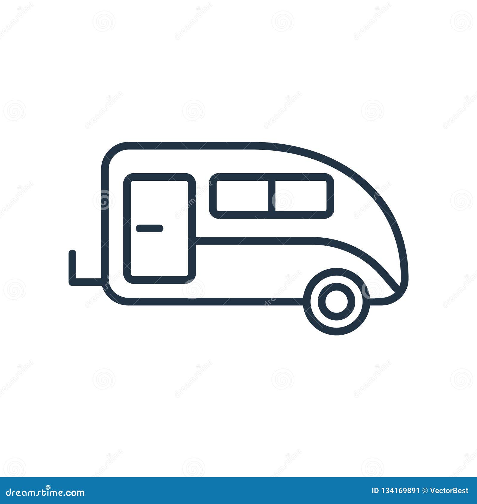 Caravan Icon Vector Isolated on White Background, Caravan Sign Stock ...