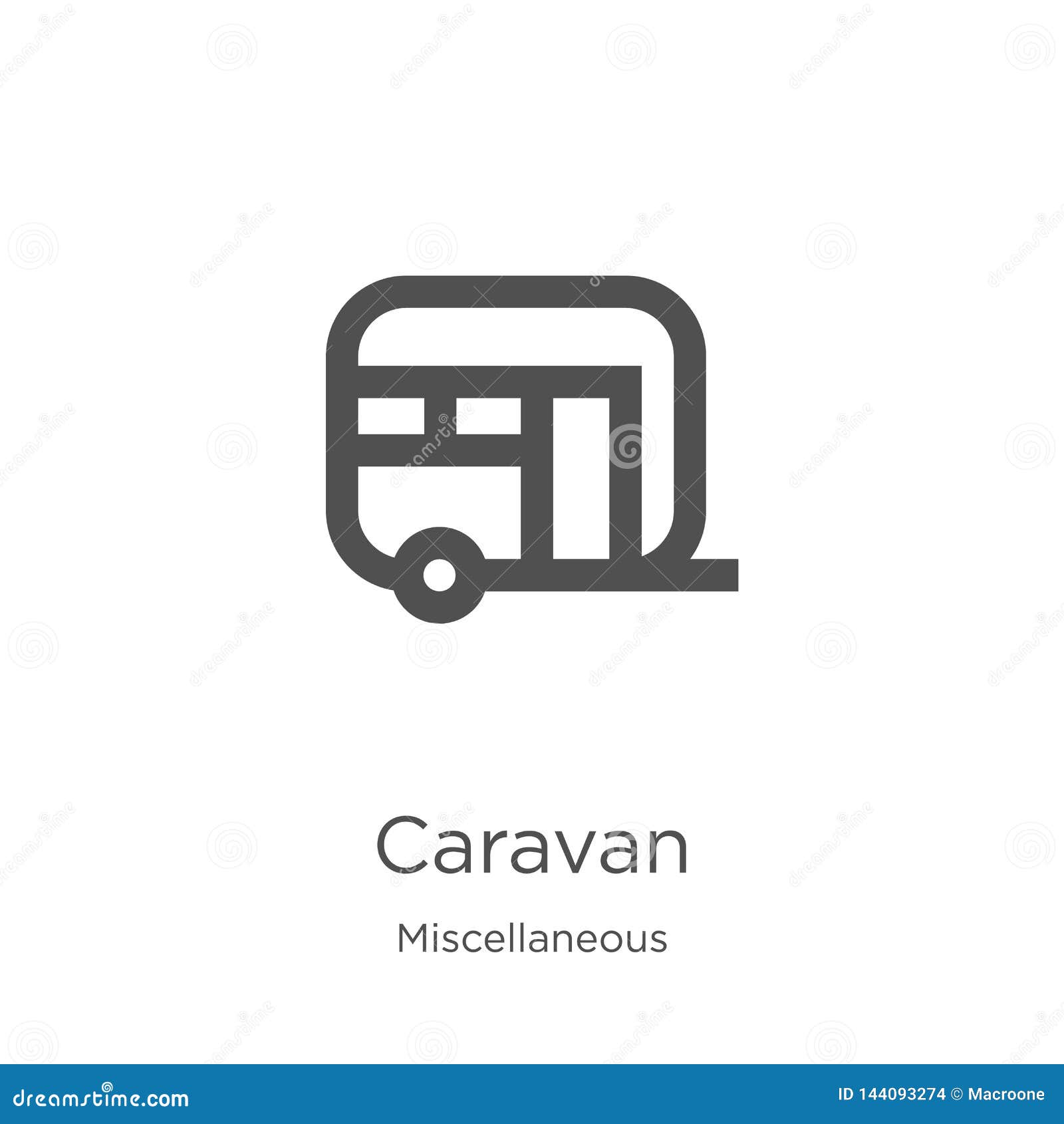 Caravan Icon Vector Isolated On White Background, Caravan Sign ...