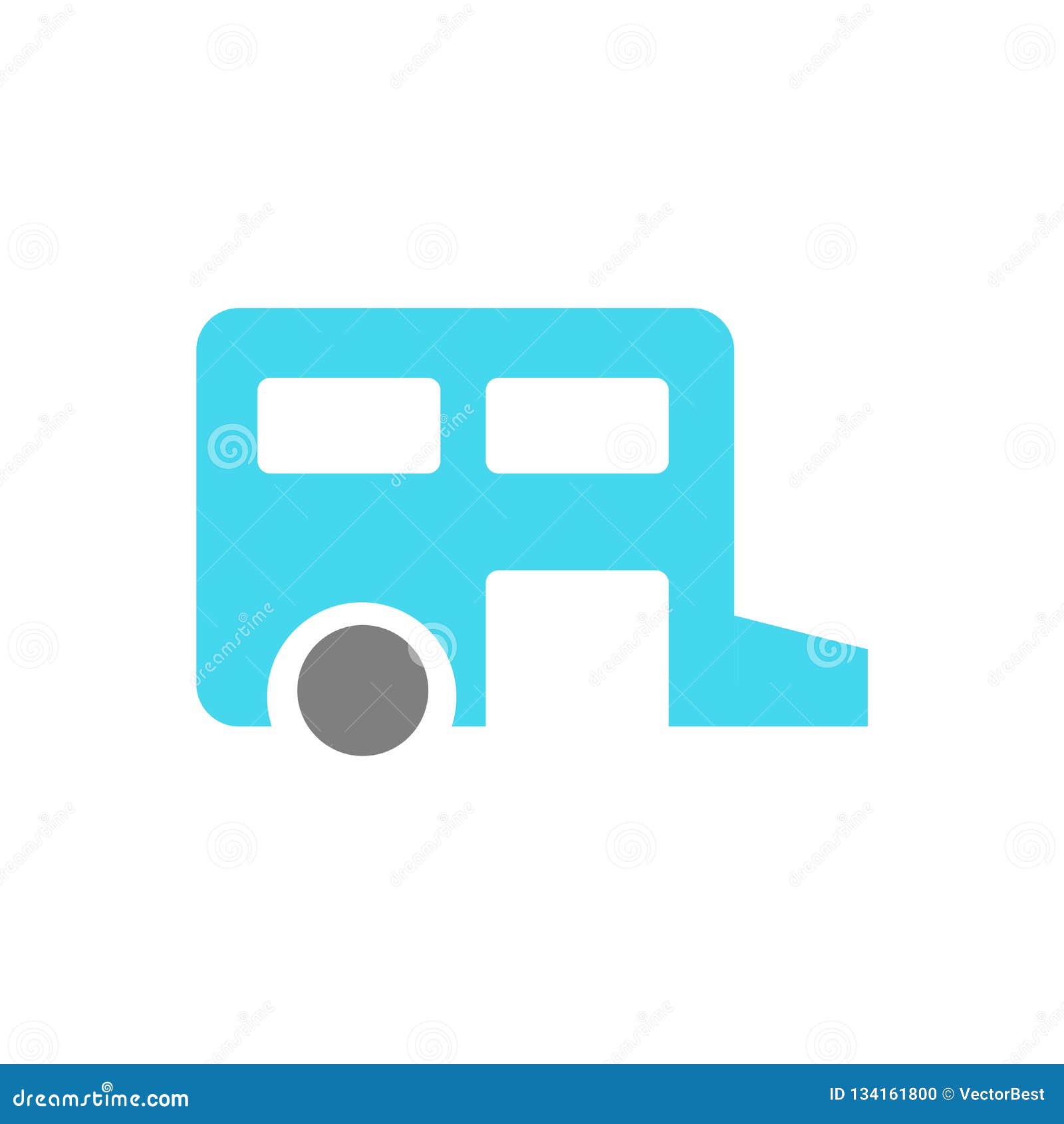 Caravan Icon Vector Sign and Symbol Isolated on White Background Stock ...