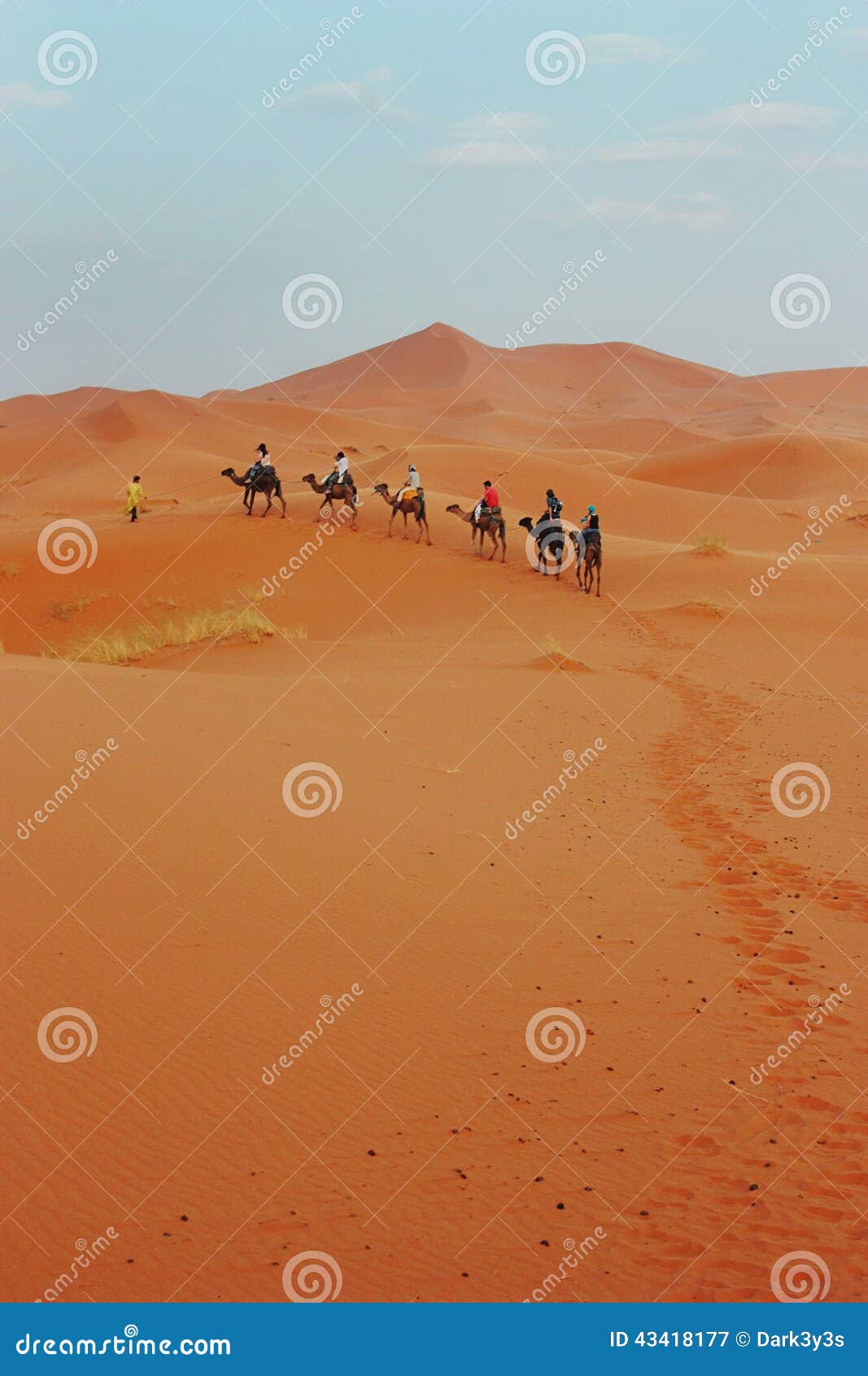 Caravan in Sahara Desert editorial photography. Image of route - 43418177