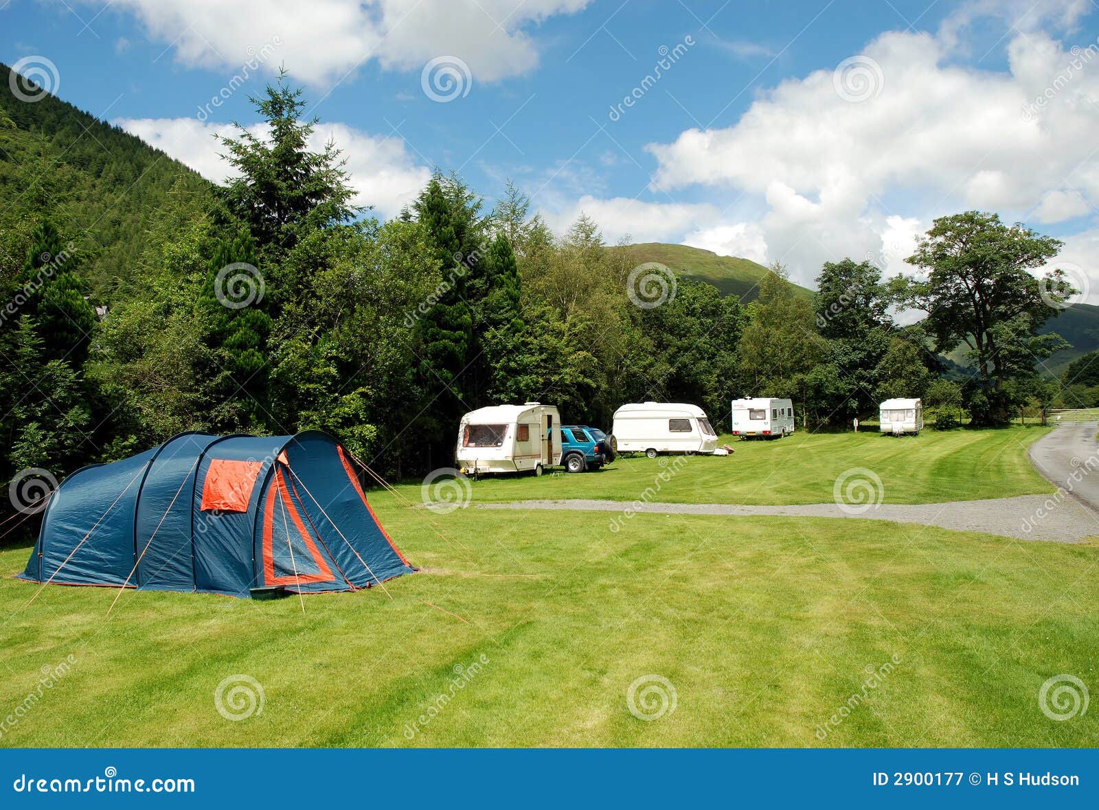 Caravan Site 01 stock image. Image of north, europe, touring - 2900177