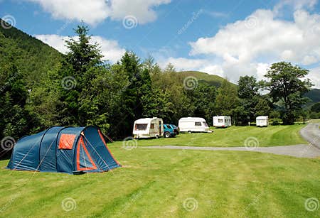 Caravan Site 01 stock image. Image of north, europe, touring - 2900177