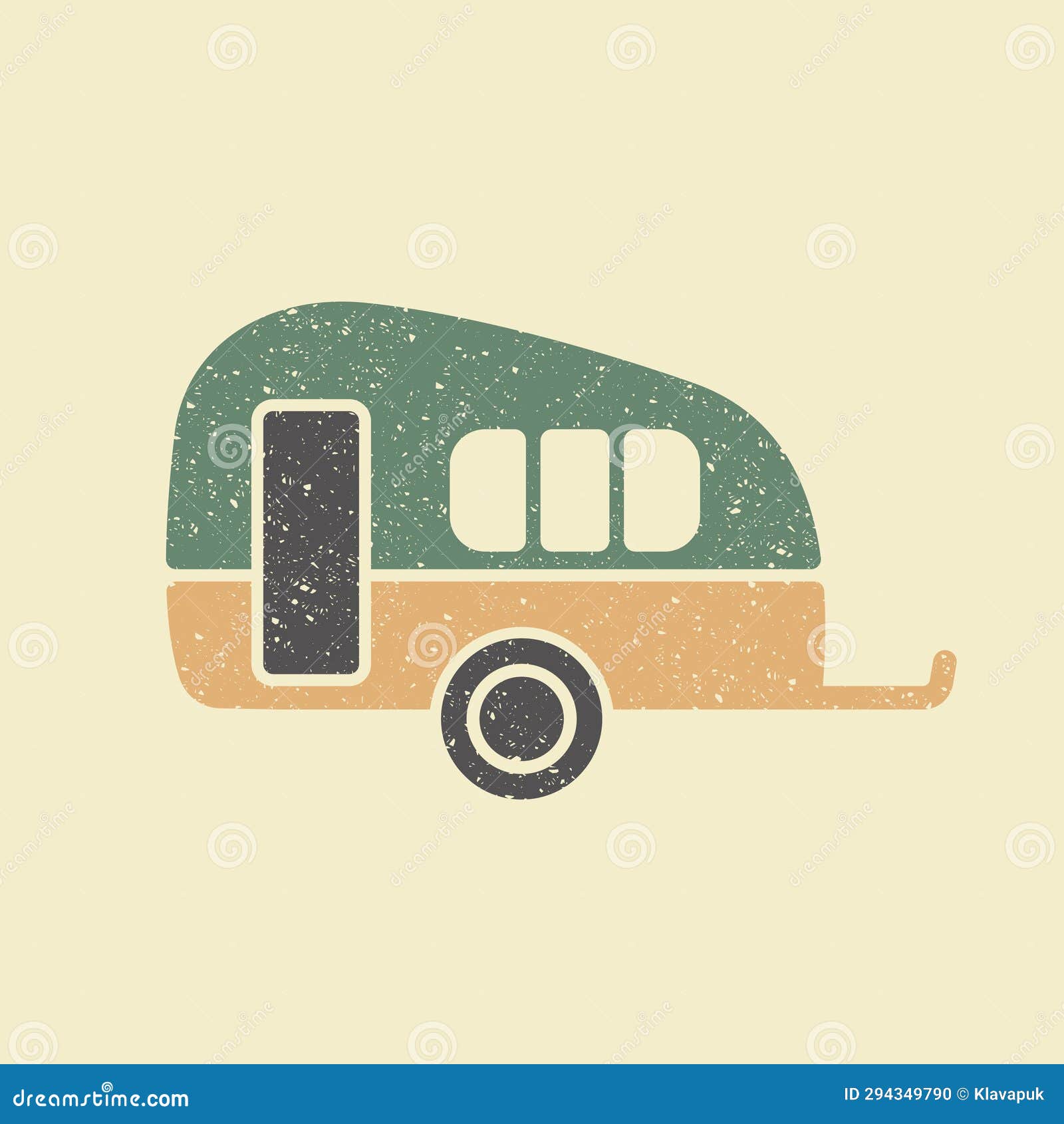 Caravan Vector Rv Camping Trailer And Caravanning Vehicle For Traveling ...