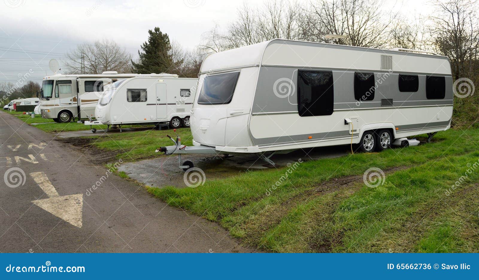 Caravans stock photo. Image of outdoor, home, place, park - 65662736