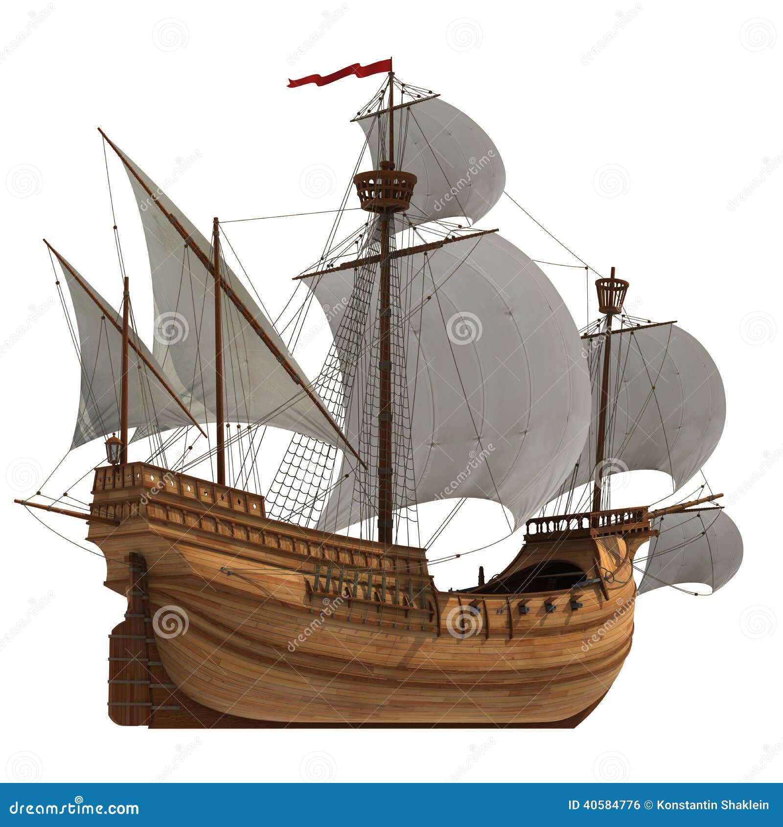Caravel illustration stock. Illustration of navire, voilier - 40584776