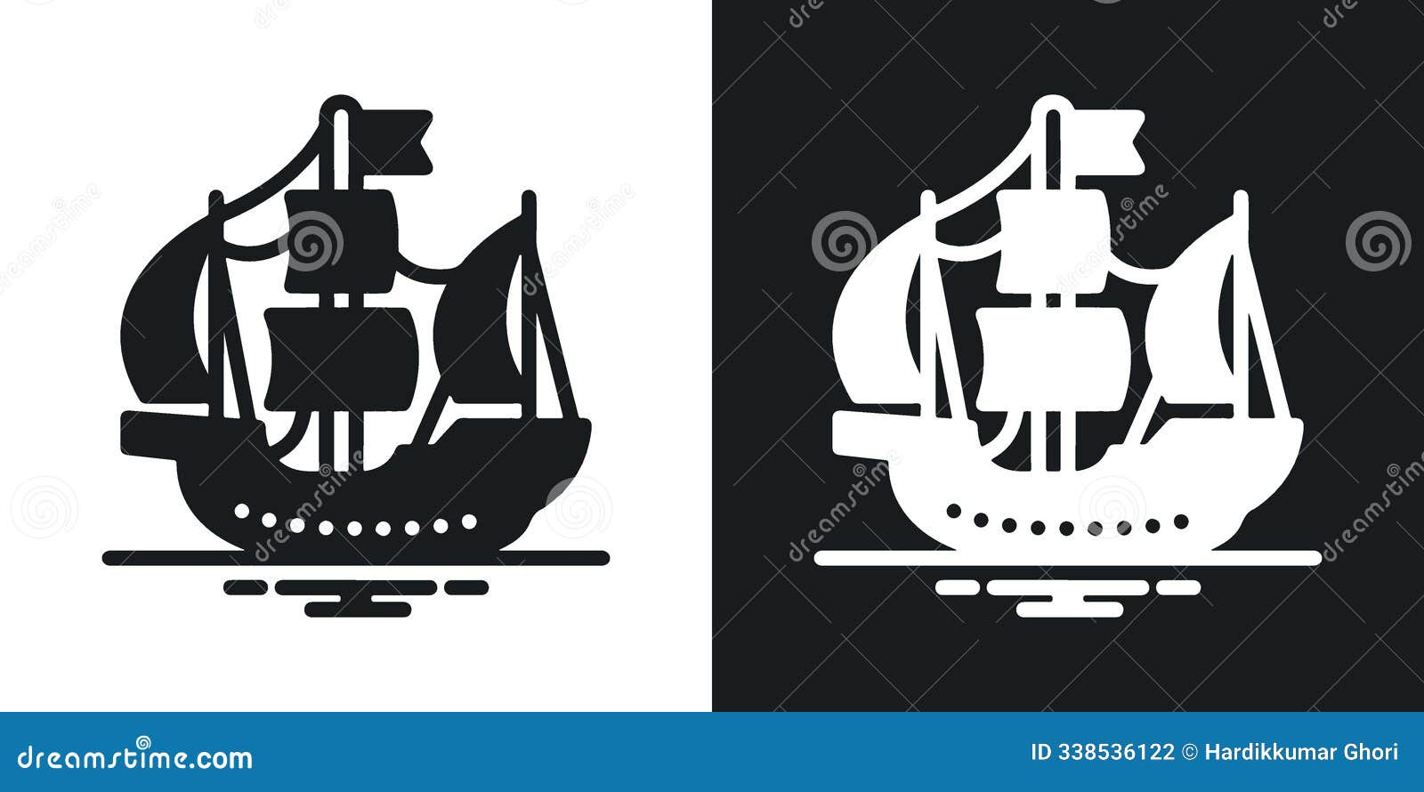Caravel Icon. Trendy Modern Flat Linear Vector Caravel Icon On W ...