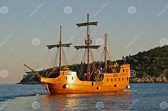 Caravell stock image. Image of regata, sailboat, sailing - 13442553