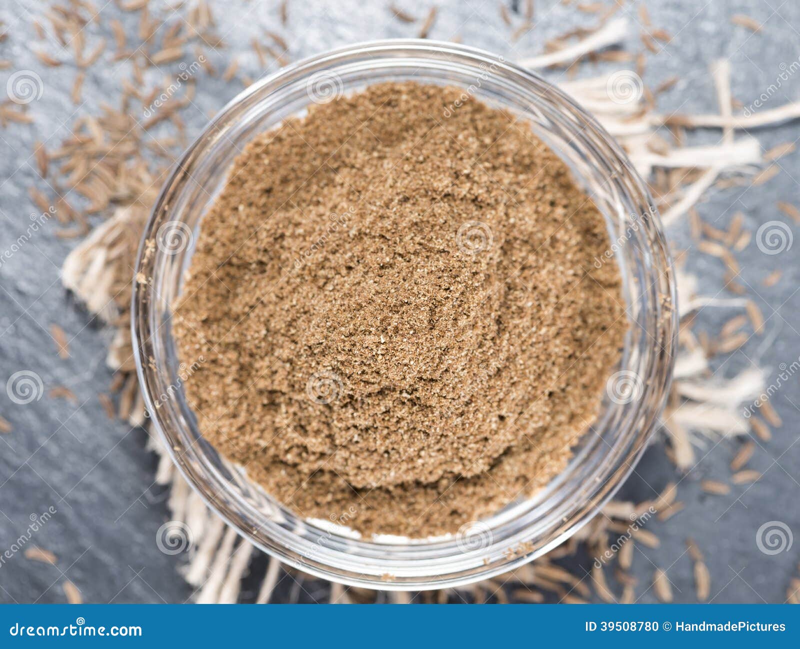 Caraway Powder in a bowl stock photo. Image of rustic - 39508780