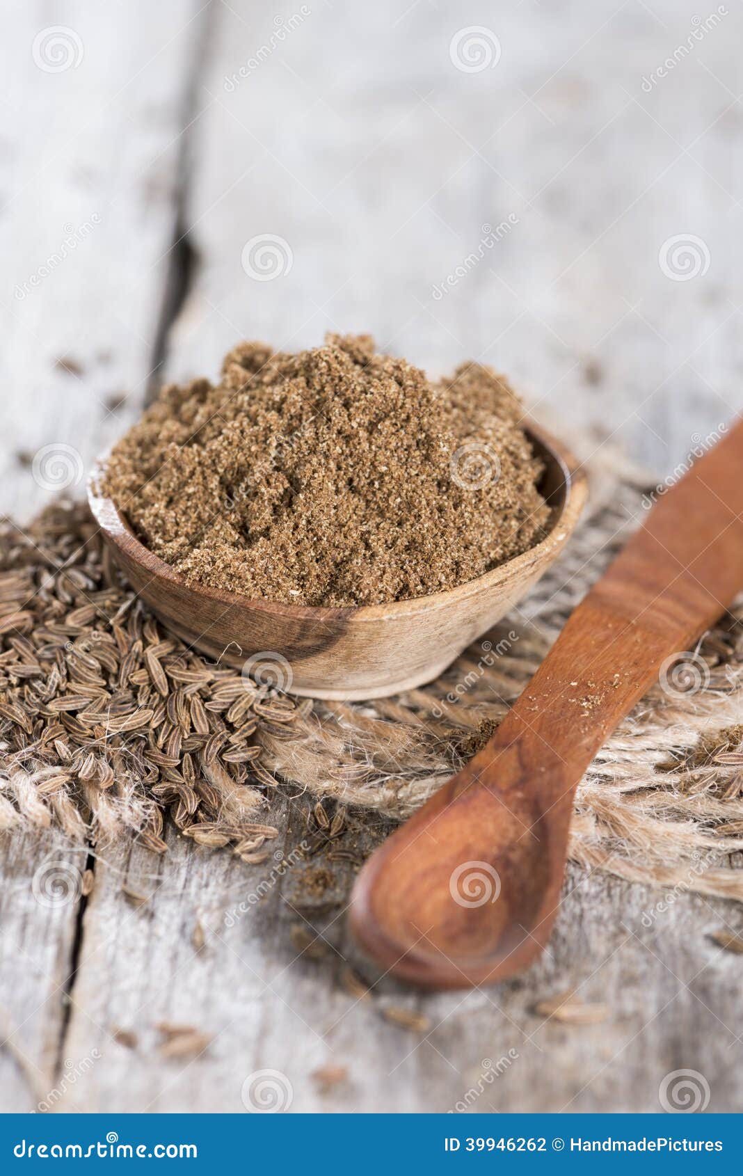 Caraway Powder in a bowl stock photo. Image of portion - 39946262