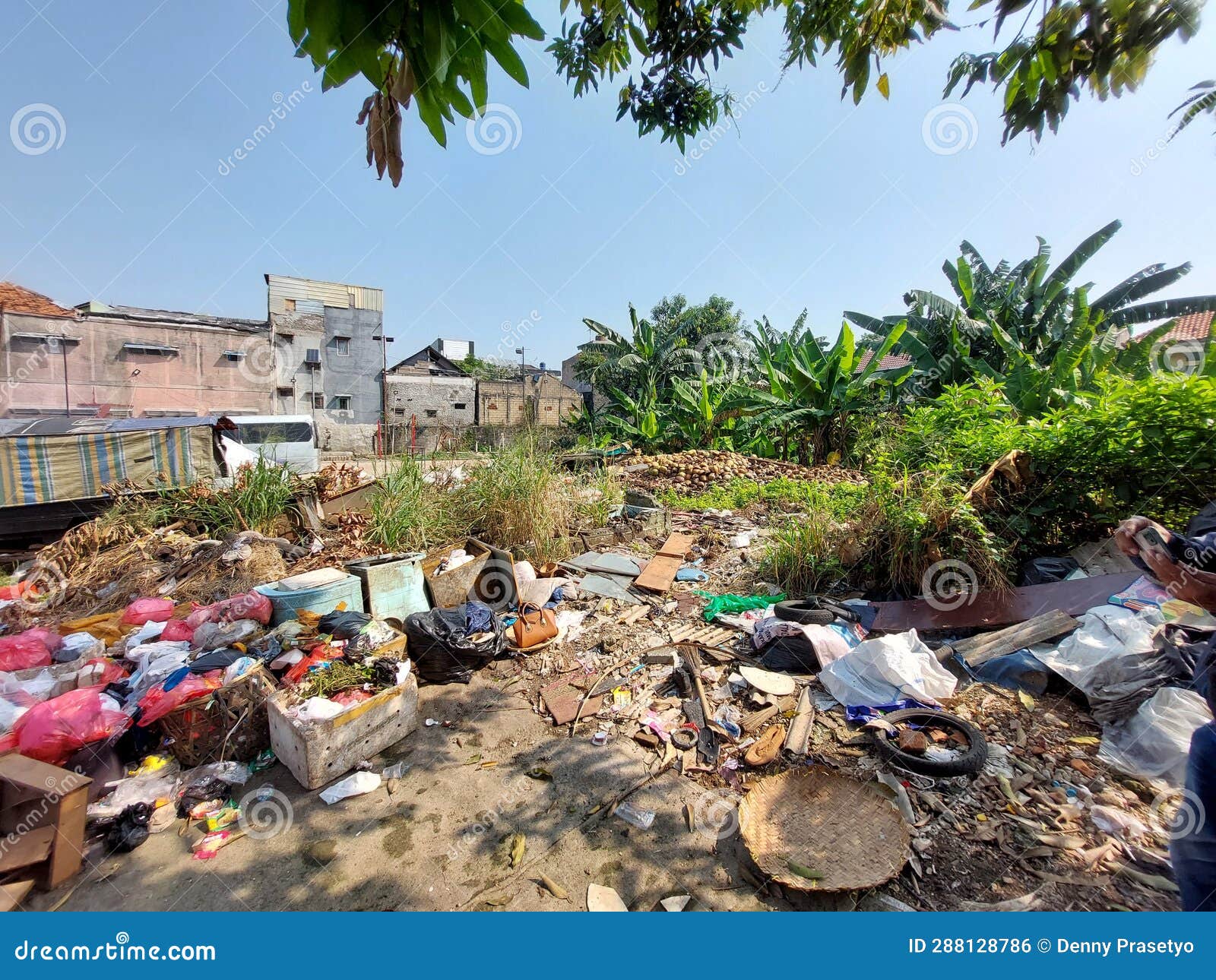 Carbage of home stock photo. Image of densely, population - 288128786