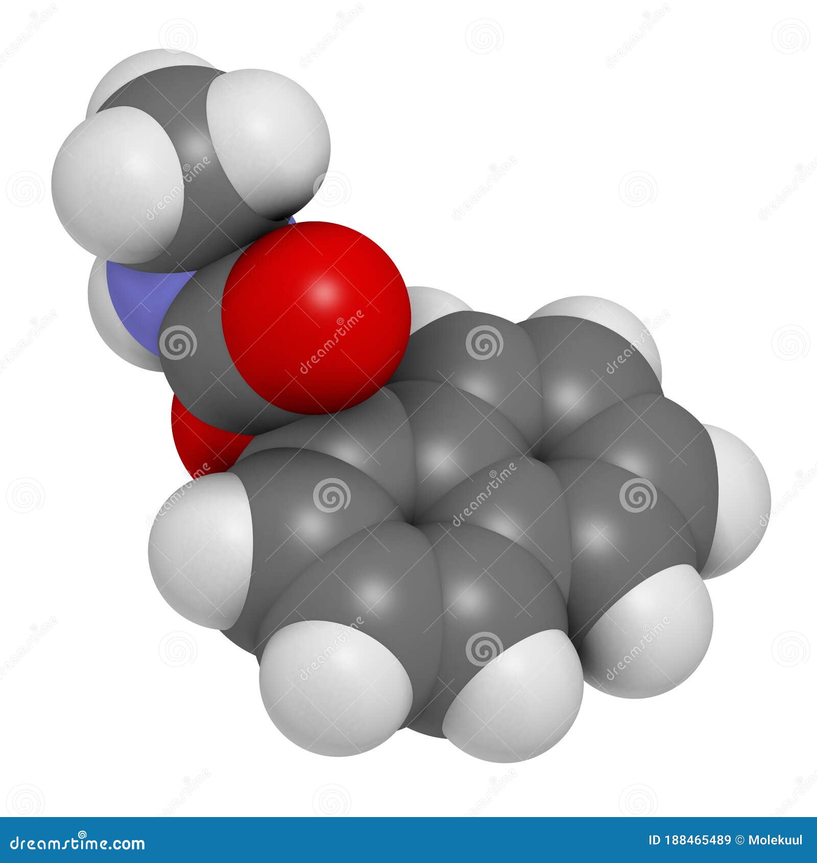 Carbaryl (carbaril) Insecticide Molecule (carbamate Class). 3D ...
