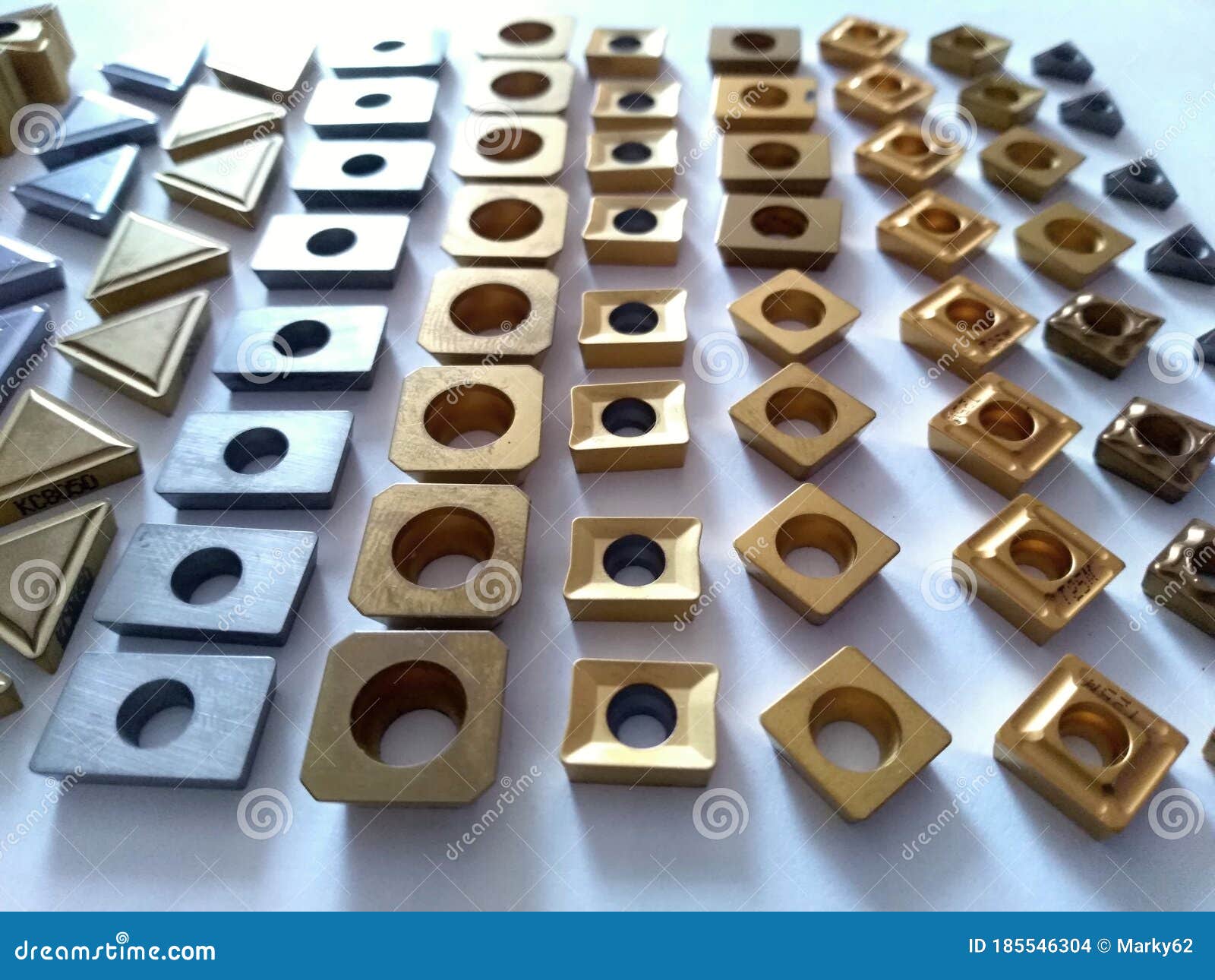 Carbide cutting inserts stock photo. Image of coated - 185546304