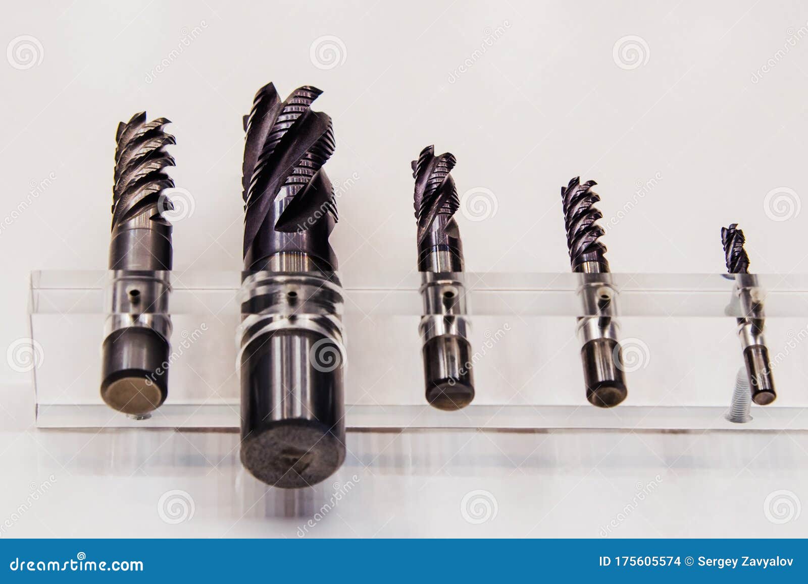 Carbide end mills stock photo. Image of form, equipment - 175605574