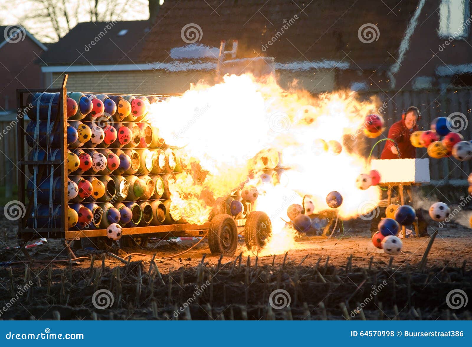Carbide explosion editorial stock photo. Image of bomb - 64570998