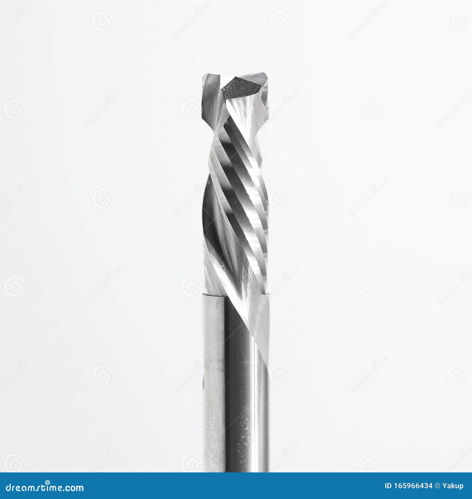 Solid Carbide End Mill 2 Flutes Stock Photo - Image of ...