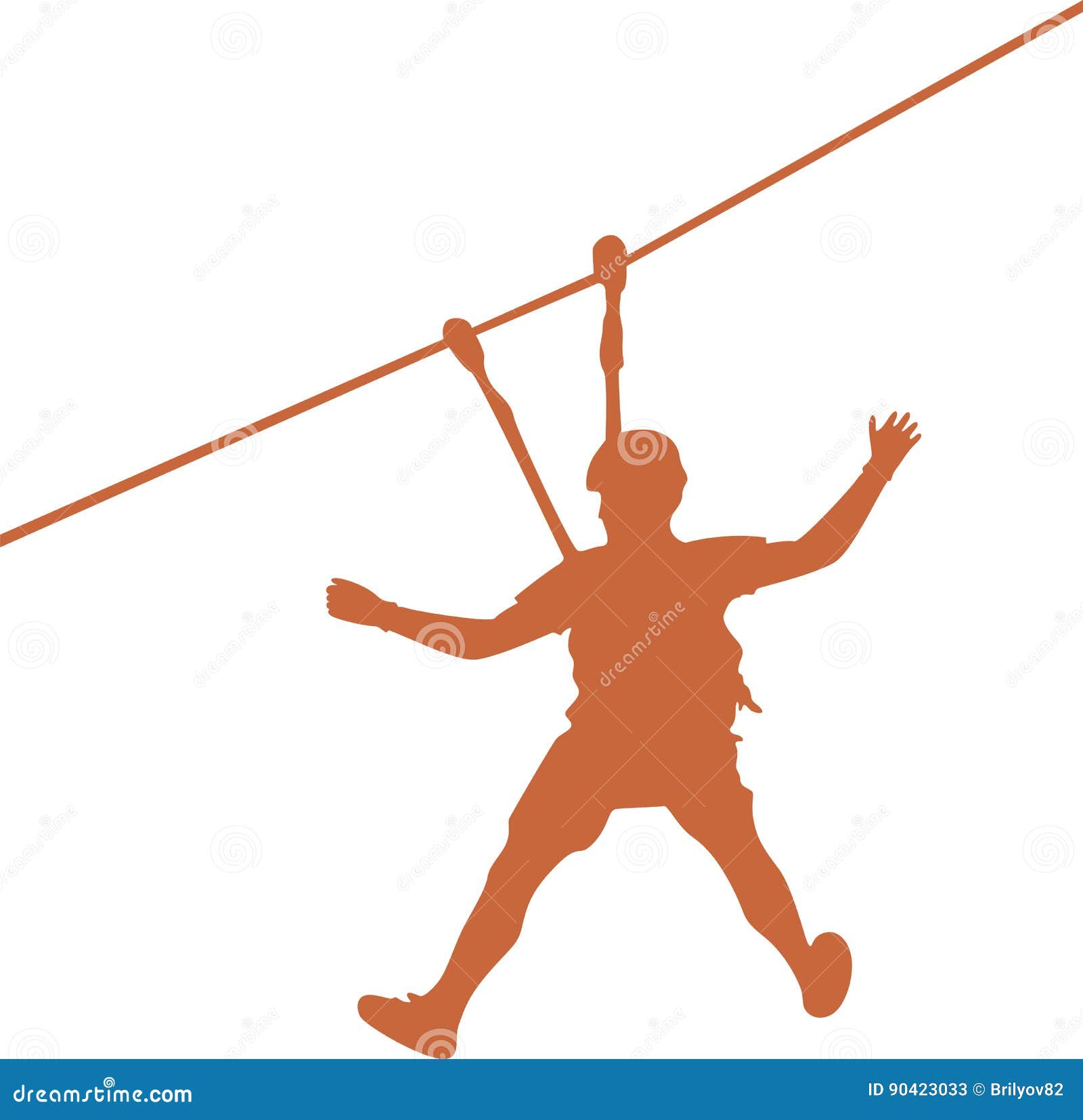 Carbine Descent Cartoon Vector | CartoonDealer.com #90423033