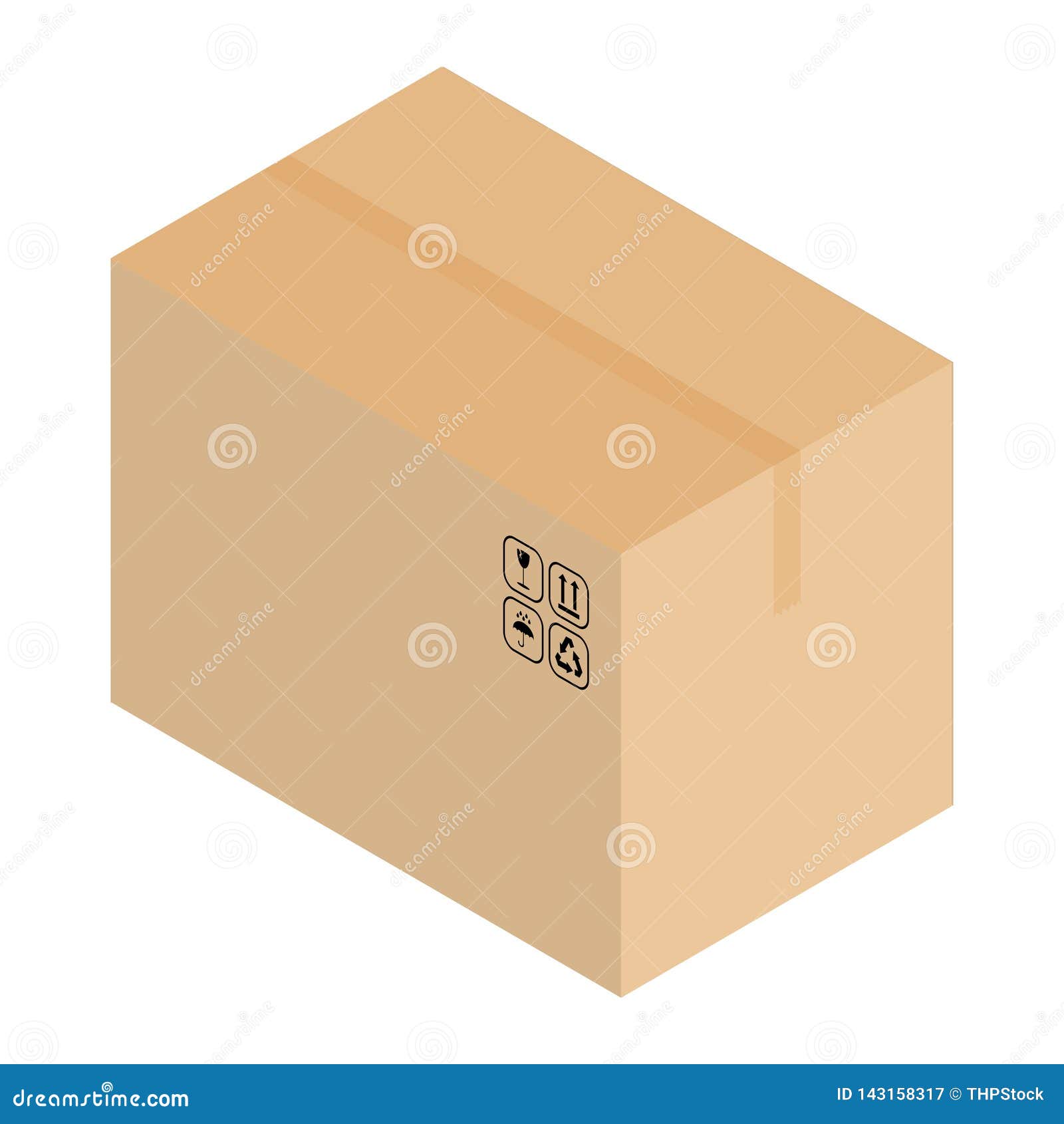 Carboard Packaging Box Vector Stock Vector - Illustration of packaging ...