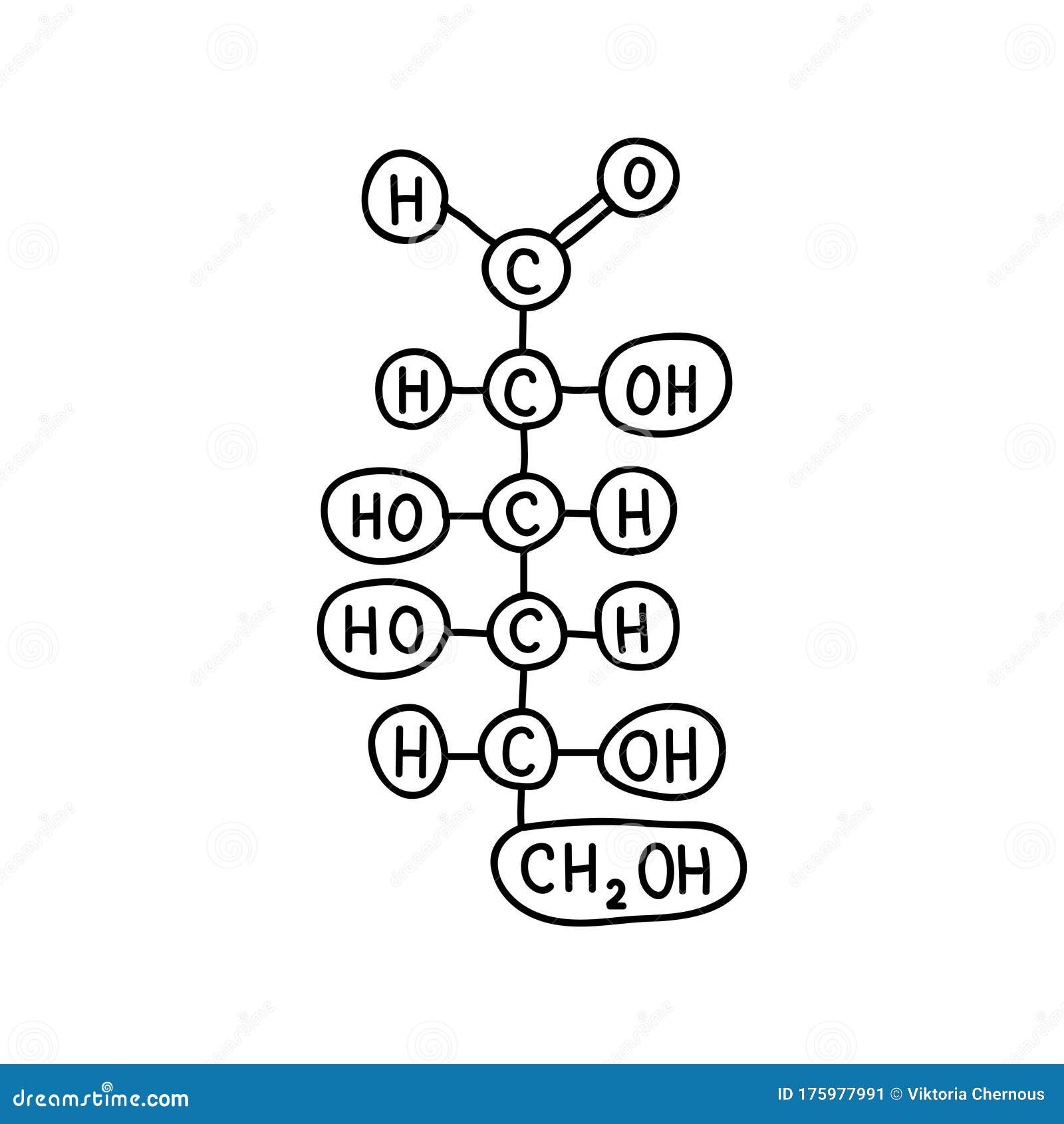Galactose. Gal. Monosaccharide. Structural Chemical Formula And ...