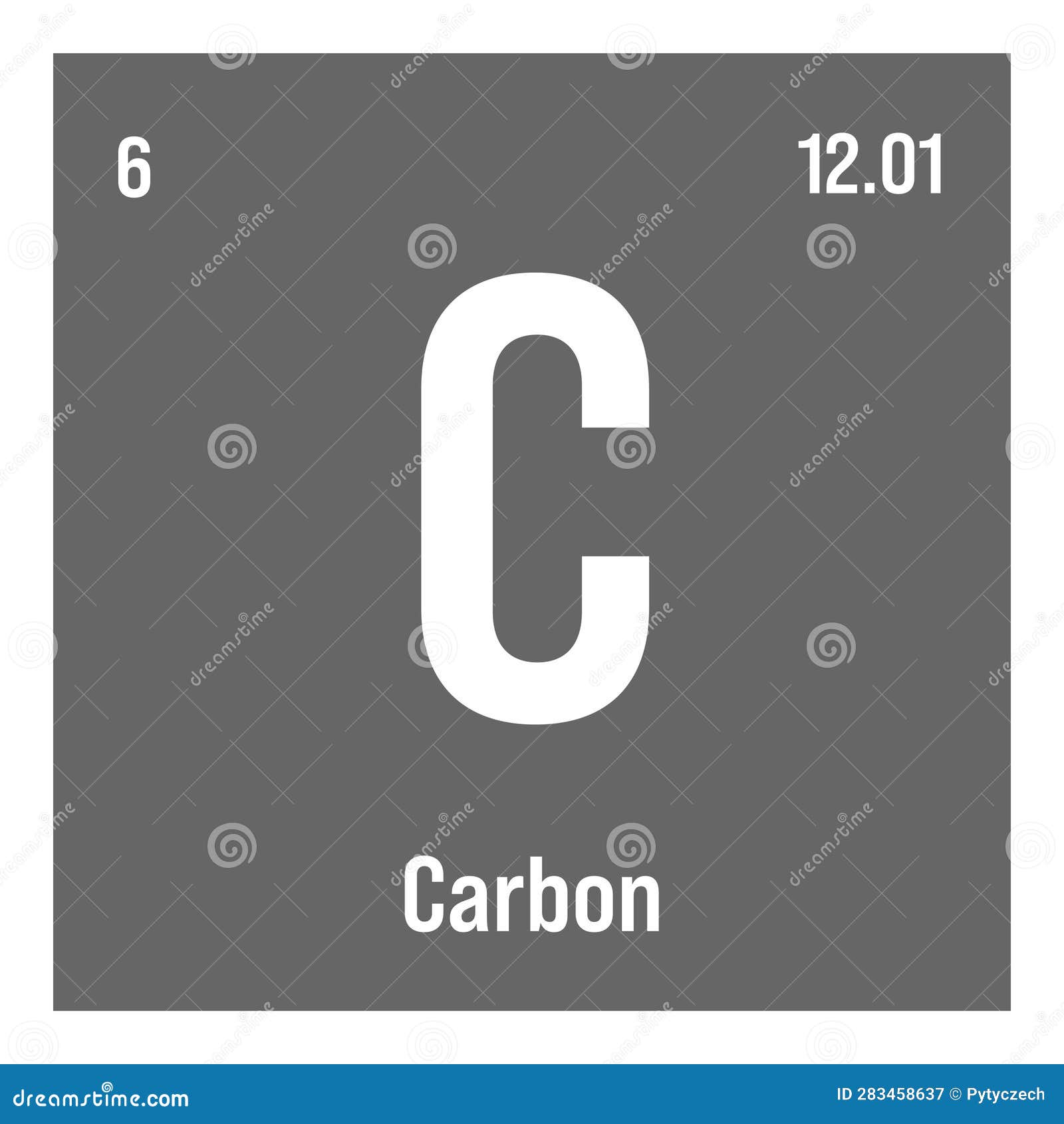 Carbon C Periodic Table Element Stock Vector Illustration Of Carbon