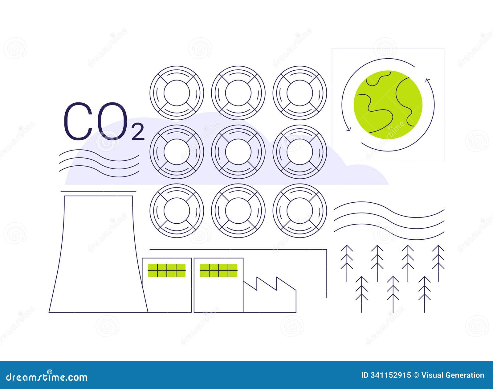 Carbon Capture Technology Examples Infographics Circles Sequence ...