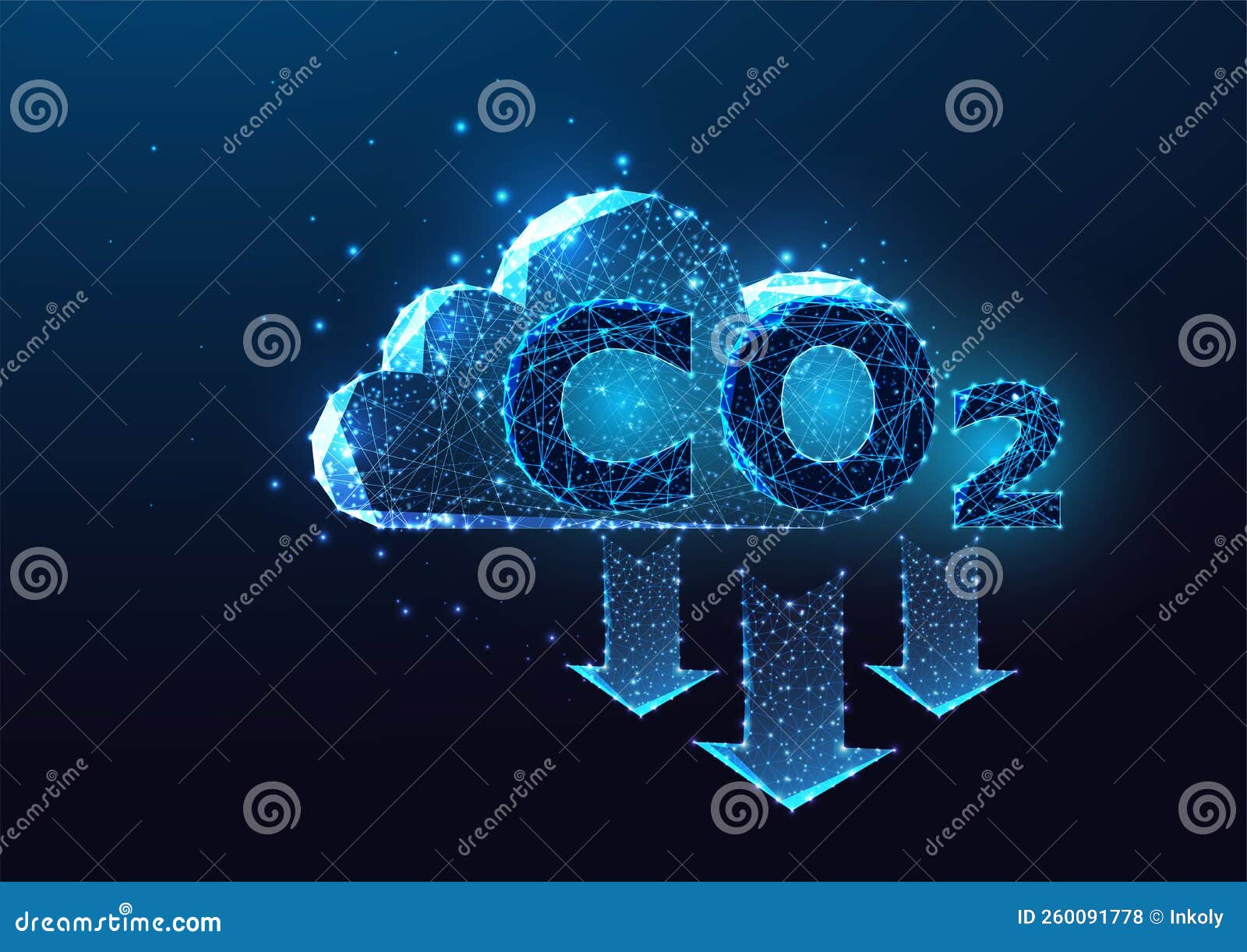 Carbon Capture Concept with Carbon Dioxide Cloud and Down Arrows on ... Carbon Capture Concept with Carbon Dioxide Cloud and Down Arrows on ...