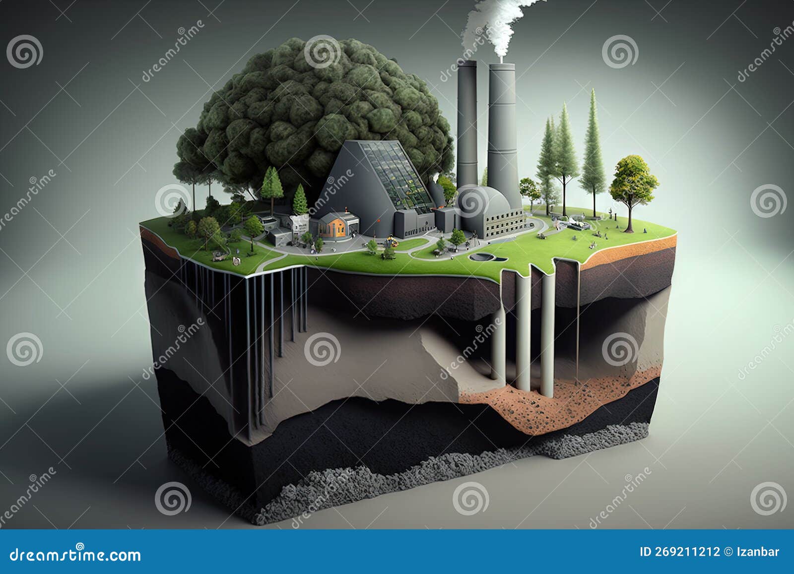 Carbon Capture and Sequestration Device of the Future Illustration ...
