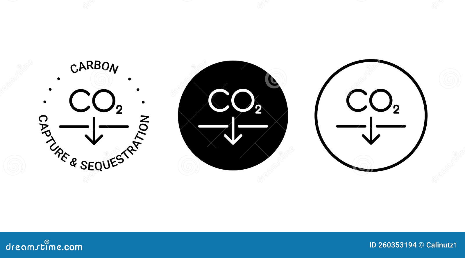 Carbon Capture and Sequestration Vector Icon Illustration Concept Stock ...