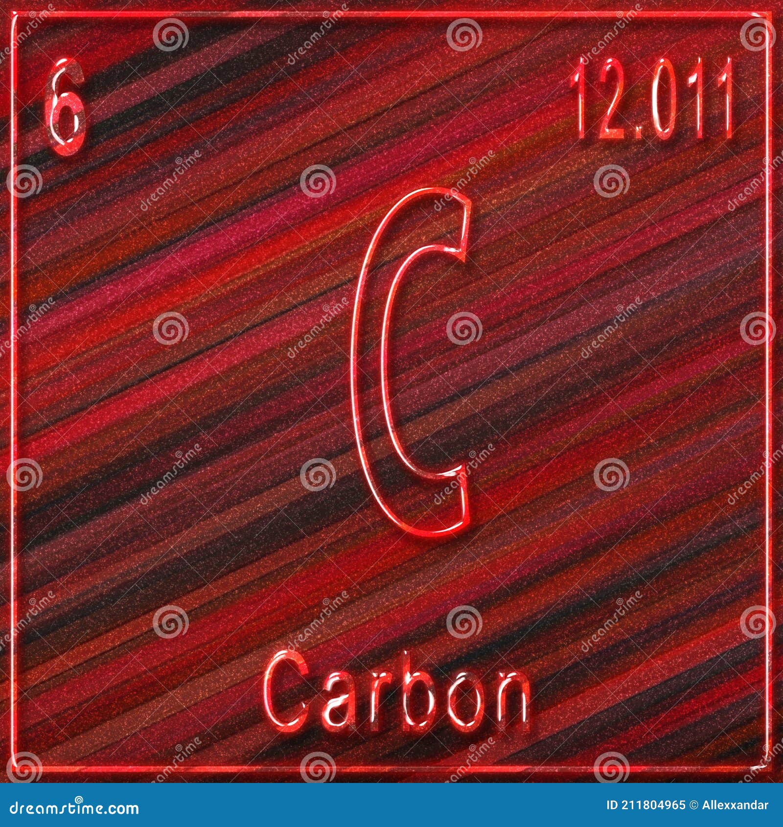 Carbon On The Periodic Table Of The Elements Royalty-Free Stock ...