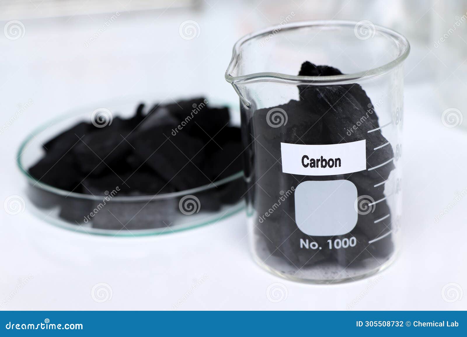 Carbon in Container, Laboratory Quality Testing Concepts Stock Photo ...