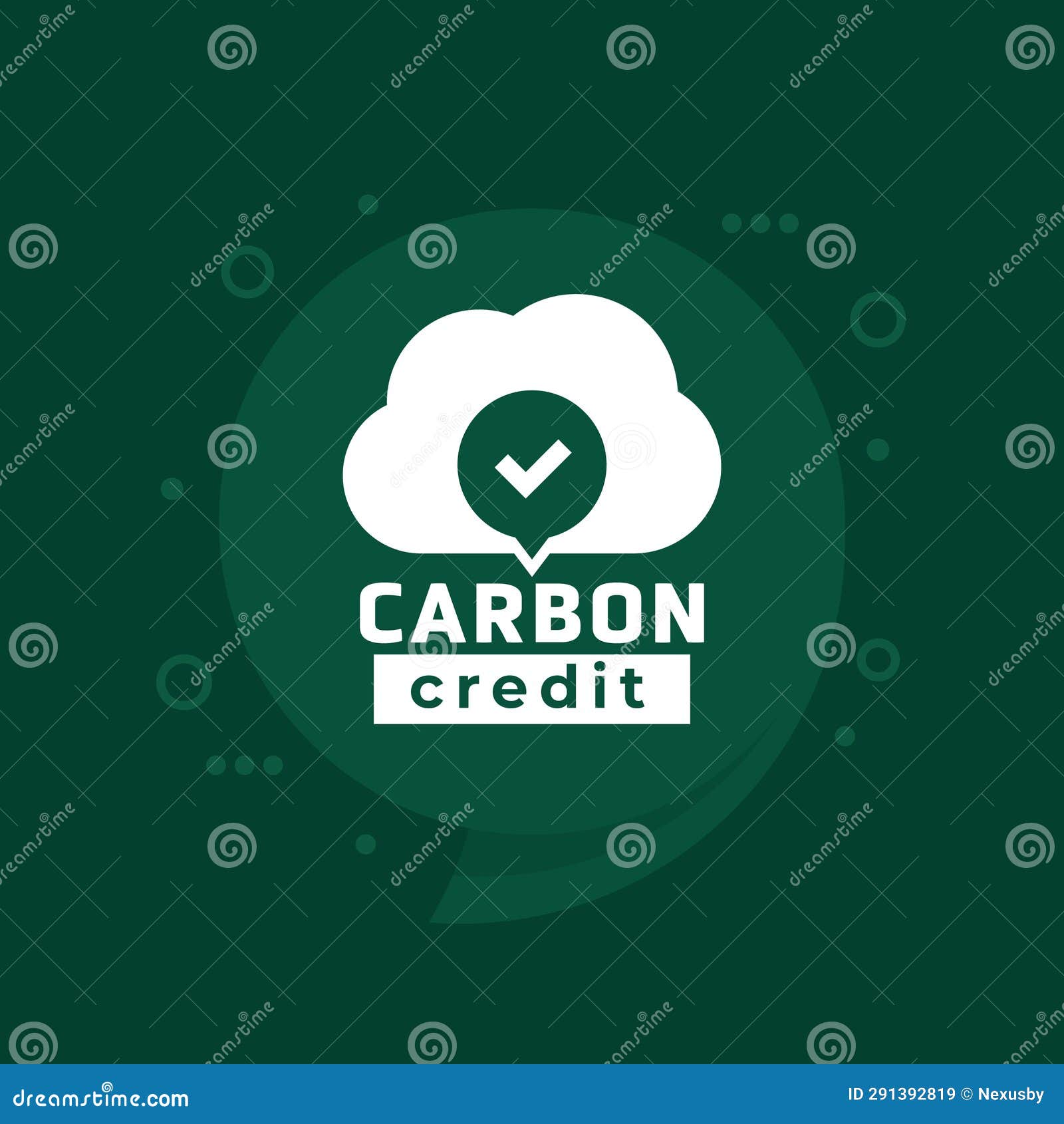 Carbon Credit Icon, Vector Design Stock Vector - Illustration of ...