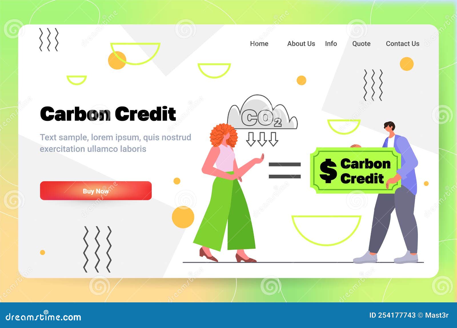 Carbon Credit Project Development Concept Co2 Emission Environment ...