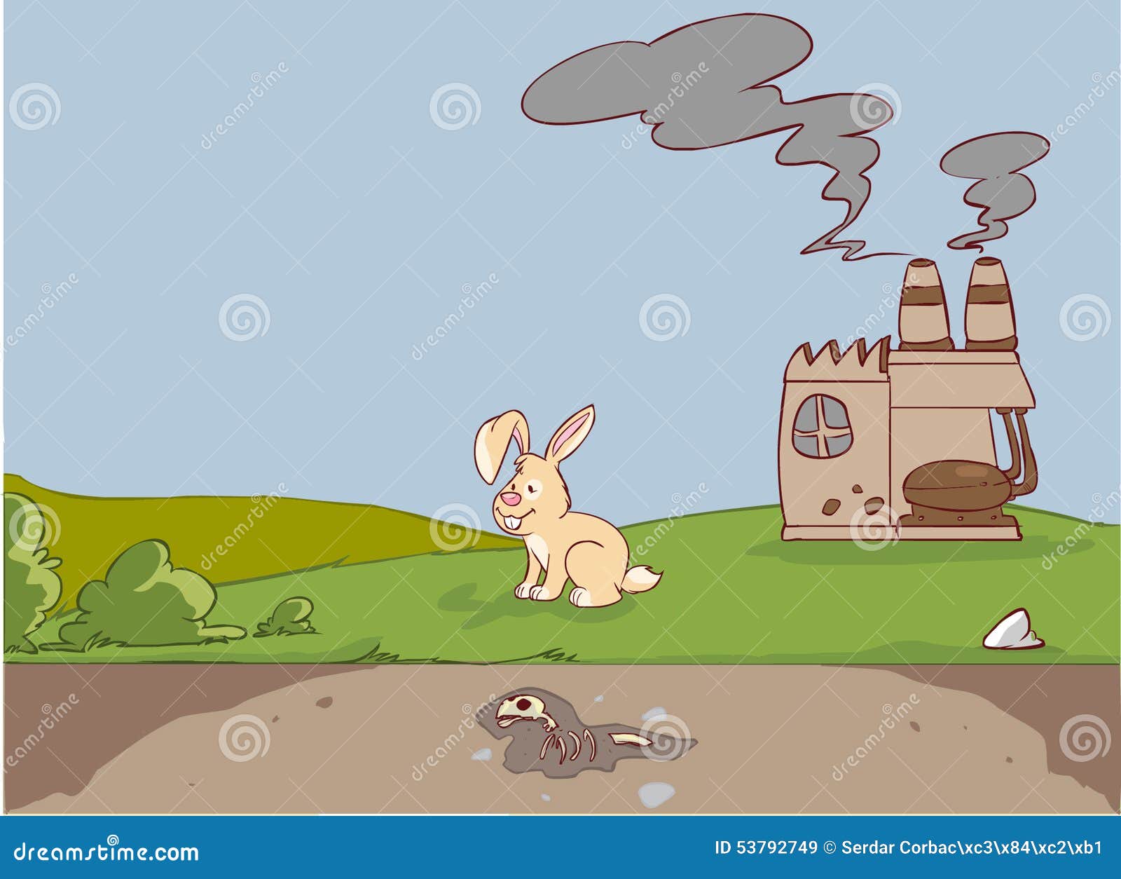Carbon Cycle Cartoon Vector | CartoonDealer.com #53792901
