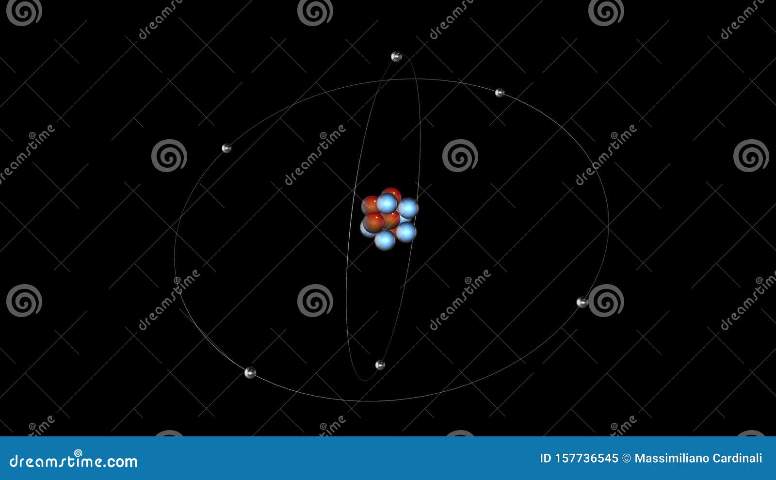 Carbon 3d view zoom - out stock video. Video of atom - 157736545