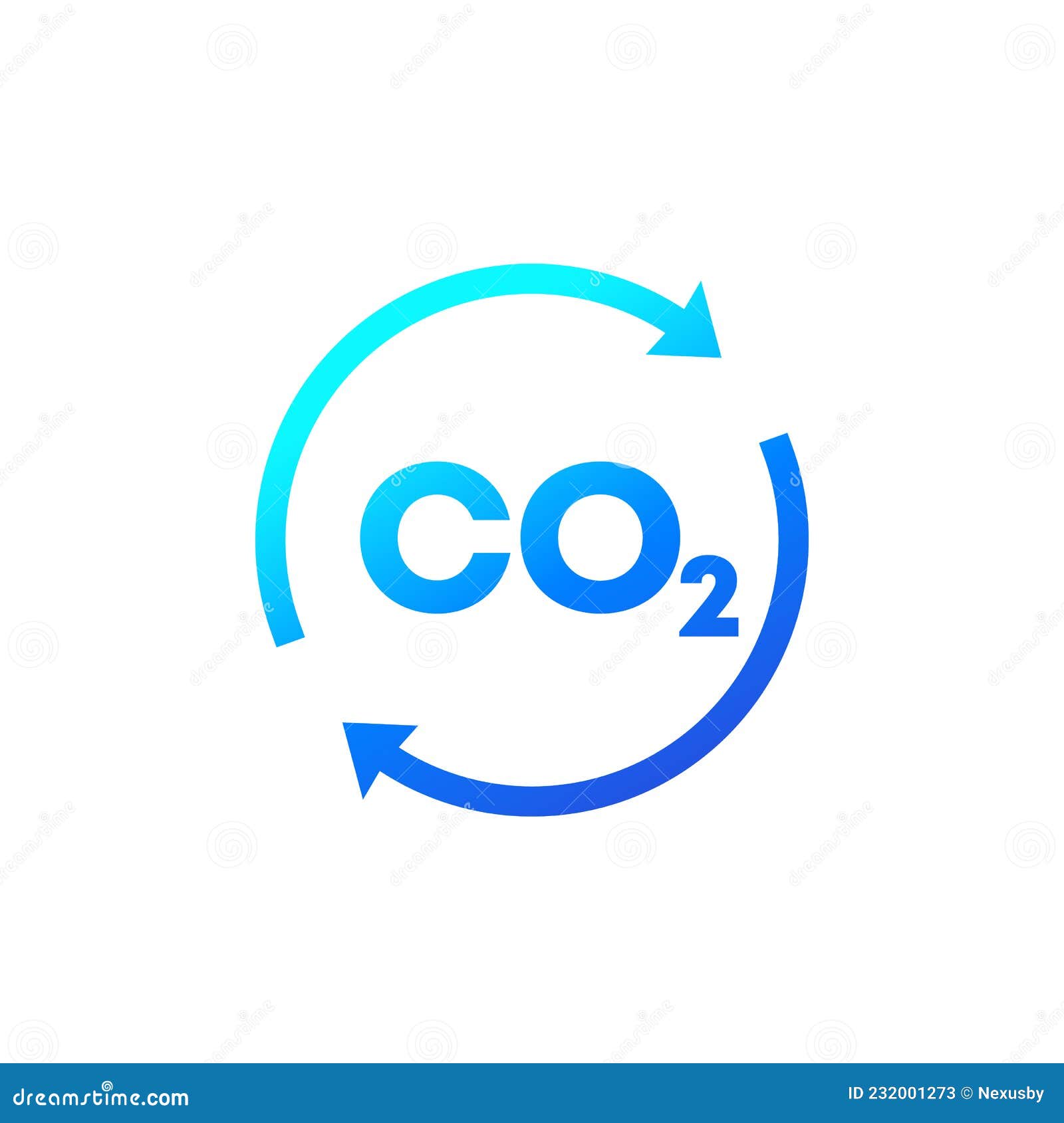 Carbon Dioxide, Co2 Gas Icon, Vector Stock Vector - Illustration of ...