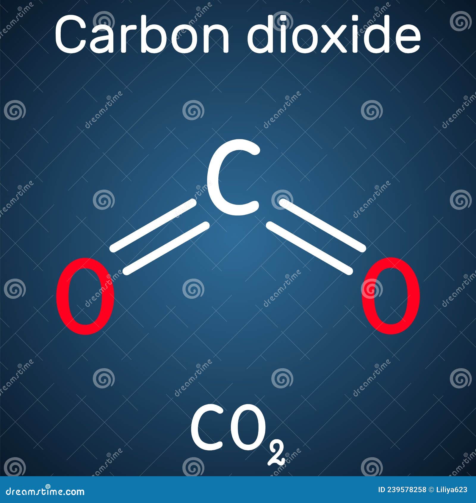 Carbon Dioxide, CO2 Molecule. it is Carbonic Anhydride, One-carbon ...