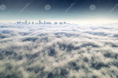 Carbon Dioxide Emissions Visualized in the Form of a Mist or Fog Stock ...