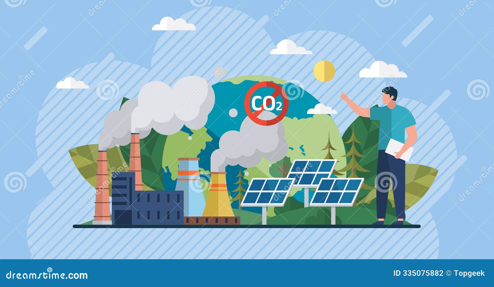 Carbon Dioxide. Environmental Damage Results from Excessive Carbon ...