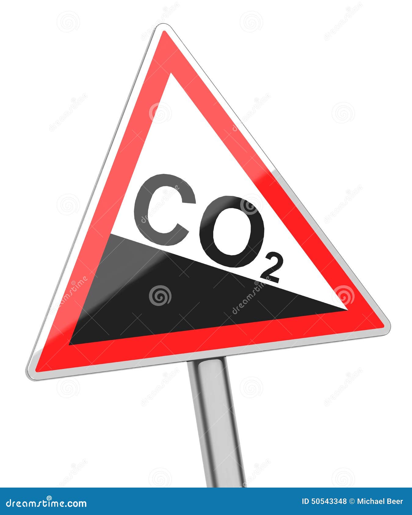 Carbon dioxide sign stock illustration. Illustration of pollution ...