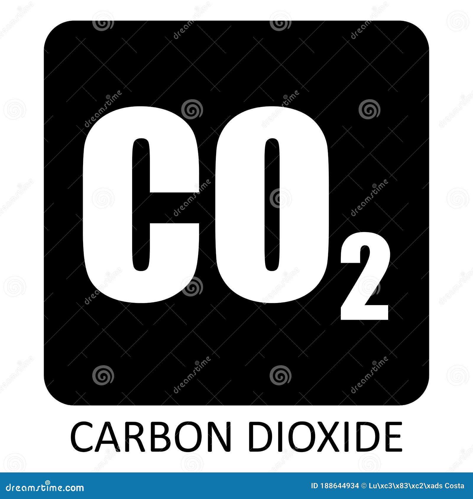 Carbon Dioxide Symbol Royalty-Free Cartoon | CartoonDealer.com #188644934