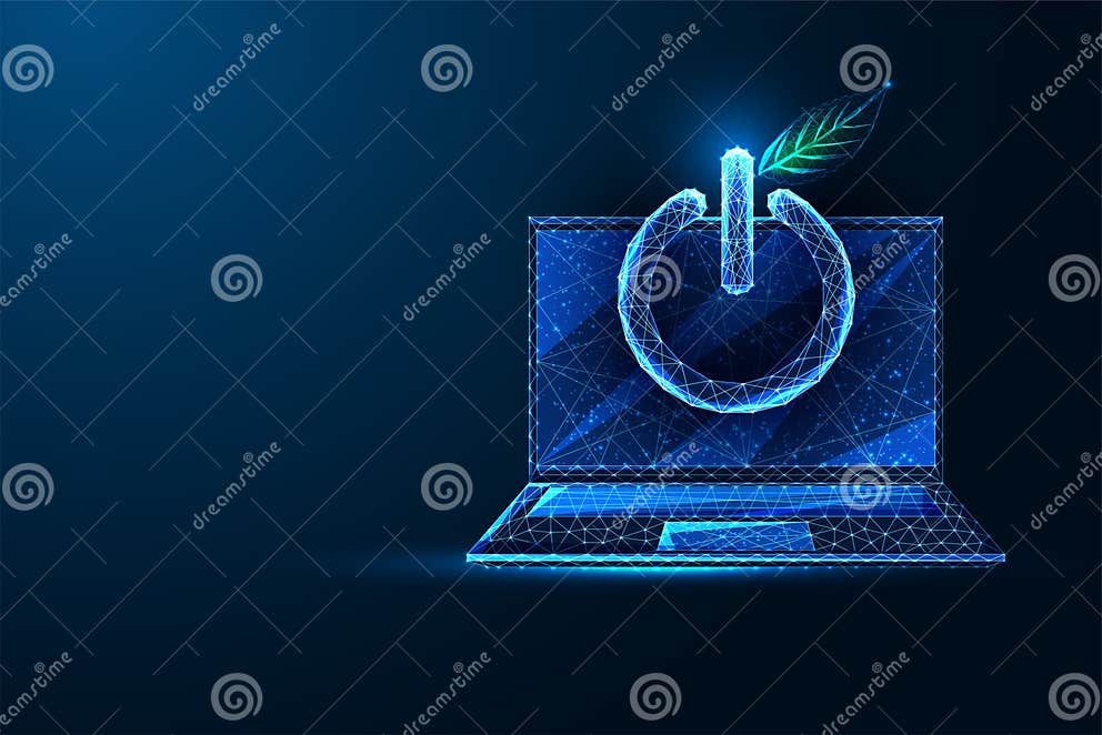 Carbon-efficient Technology, Sustainable Computing Concept. Green it ...