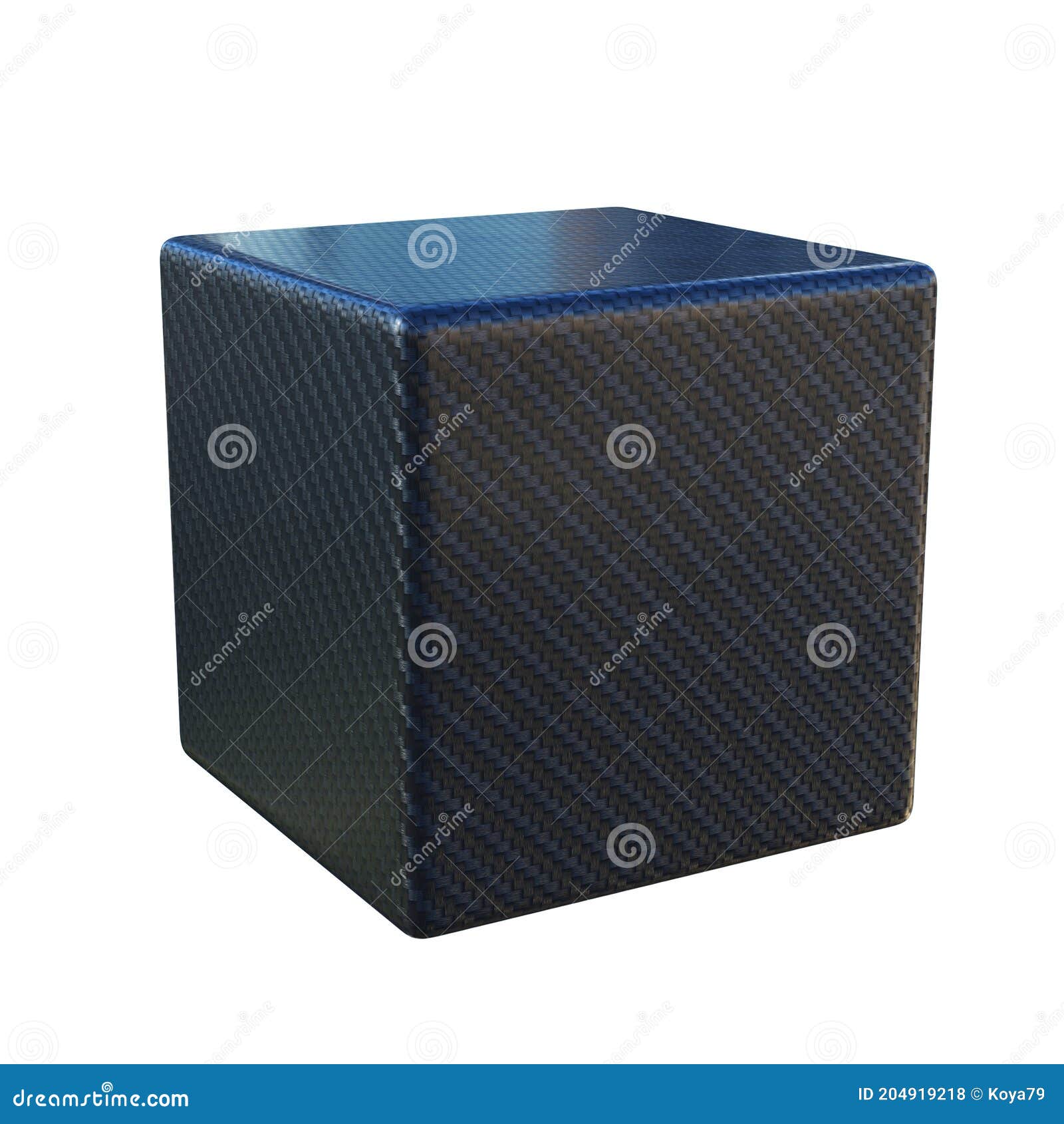Carbon Fiber Cube Isolated on White Background 3d Rendering Stock ...