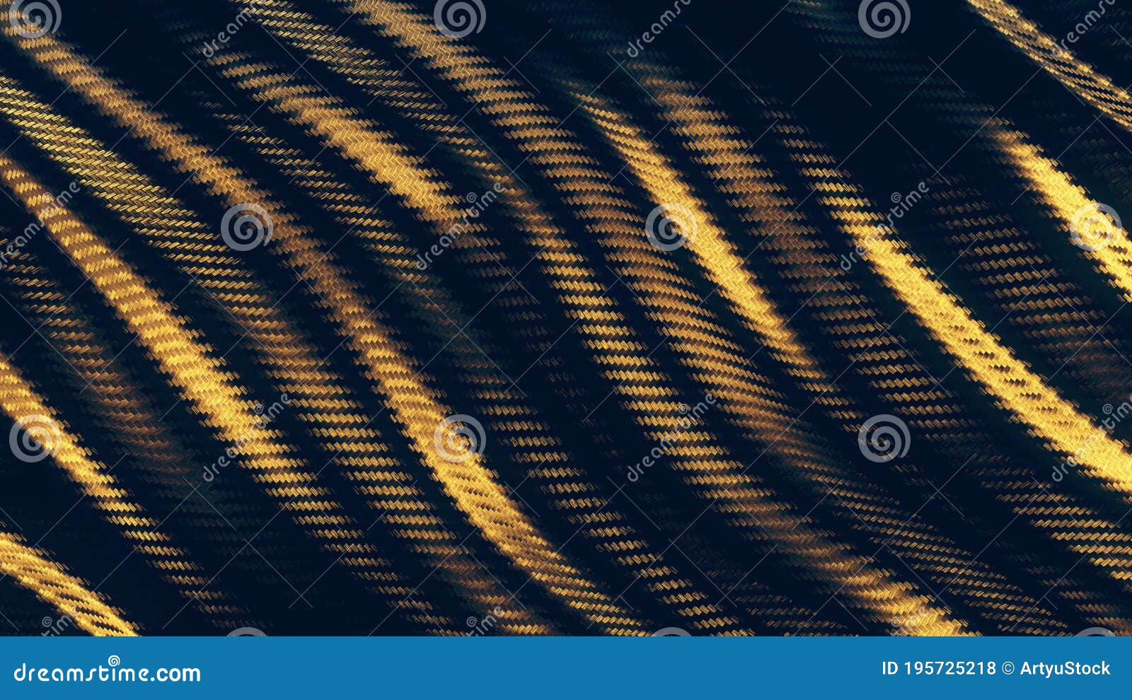 Carbon Fiber Gold Wave Texture Pattern Background Stock Illustration ...